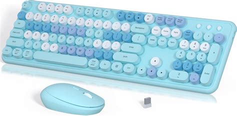 Wireless Keyboard And Mouse Lizrrot Silent Keyboard Mouse Combo Full Sized