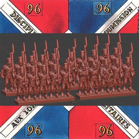 3d Printable Epic Napoleonic French Lght Infantry With Mirliton 1789