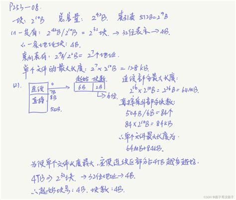 【操作系统】混合索引分配和链接分配相关练习题 某文件系统的磁盘块大小为4kb 目录项由文件名和索引节点号构成 每个索引节点占256 csdn博客