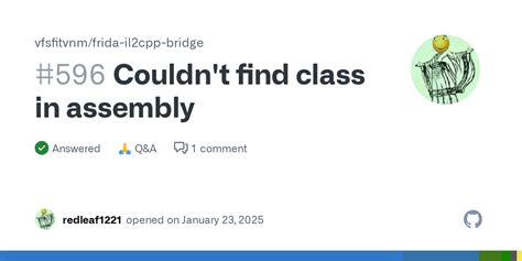 couldn t find class in assembly · vfsfitvnm frida il2cpp bridge