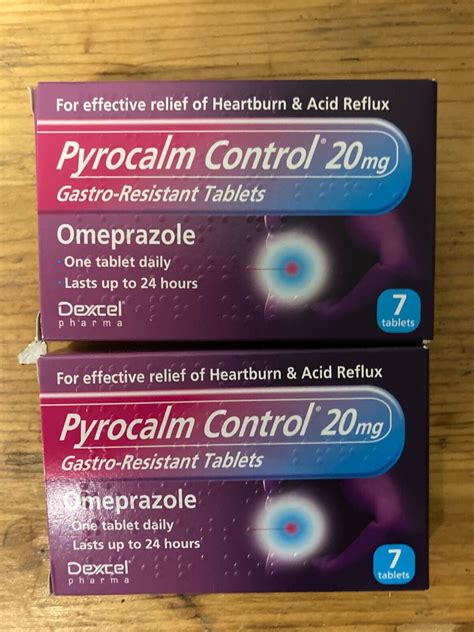 Pyrocalm Control 20mg Omeprazole Heartburn And Grelly Uk