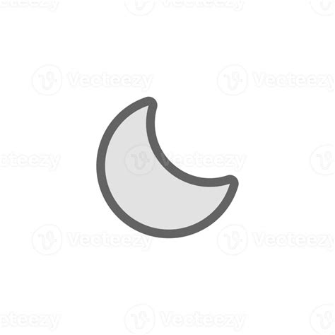Grey Moon Icon 49539812 Png