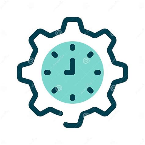 A Clock In Gears Symbolizing Time Management And Efficiency Stock