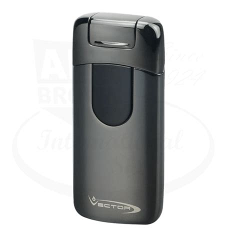 Vector Electron 02 Gunmetal Polish Lighter Art Brown