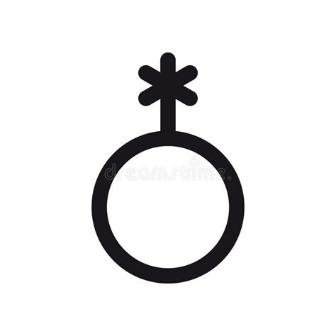 The Genderqueer Gender Sexual Orientation Sign Symbol Against A White