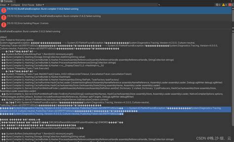 Unity打包apk报错 Buildfailedexception Burst Compiler 182 Failed