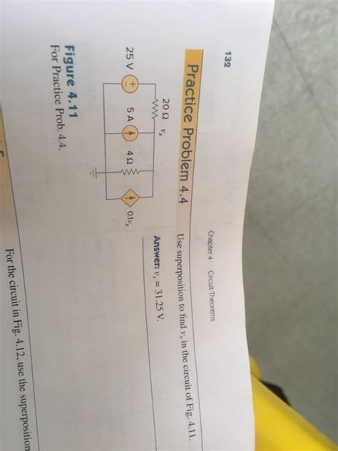Solved 132 Chapter 4 Circuit Theorems Practice Problem 4 4 Chegg Com