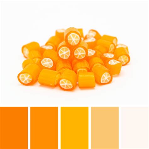 Orange Rock Candy Color Palette