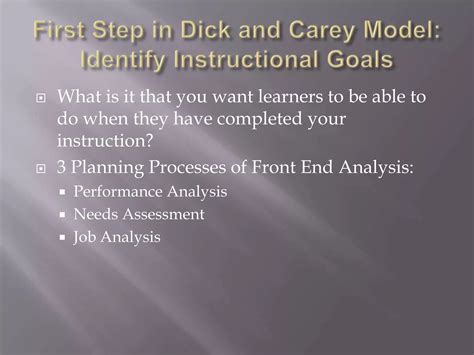 Instructional Design Identifying Instructional Goals Pptx