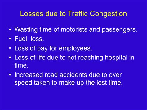 Traffic Congestion Powerpoint Presentation With Images Pptx