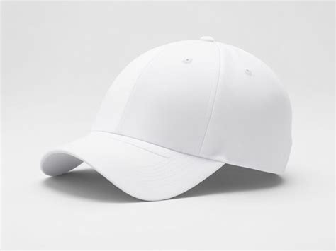Premium Photo Mockup Featuring A Plain White Cap Positioned Facing