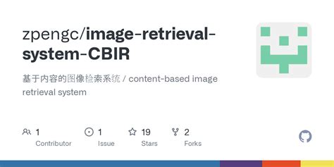 Github Zpengcimage Retrieval System Cbir 基于内容的图像检索系统 Content Based Image Retrieval System