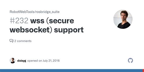 wss secure websocket support · issue 232 · robotwebtools rosbridge