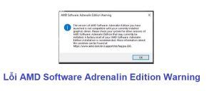 L I Amd Software Adrenalin Edition Warning Fix Th N O