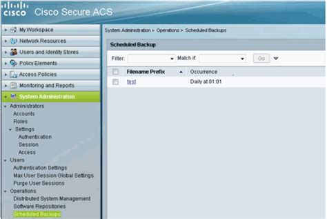 Acs 5352 Backup Options Cisco