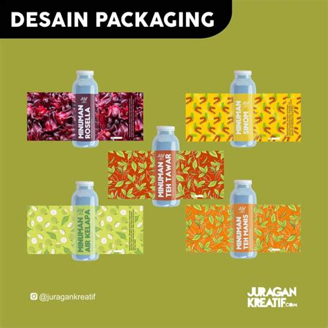 Portofolio Desain Packaging Botol Minuman Leafmax 5227 Juragan Kreatif