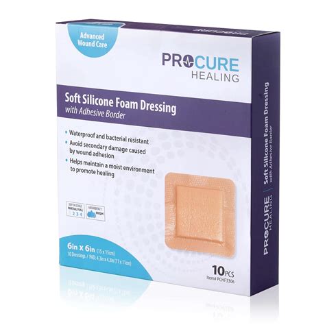 Soft Silicone Foam Dressing With Border Wynnmed Healthcare Products