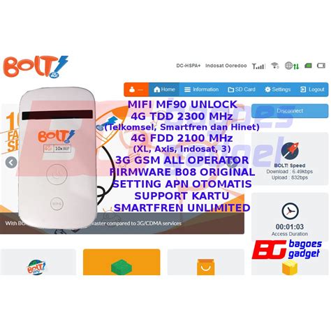 Jual Modem Mifi Mini Wifi Bolt Zte Mf G Lte Unlock All Operator Shopee Indonesia