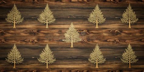 Tree Pattern Background From A Dark Wood Generative By AI Stock Illustration Illustration Of