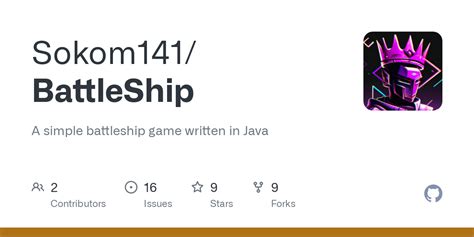 Github Sokom141battleship A Simple Battleship Game Written In Java