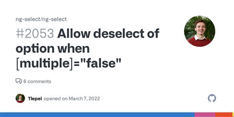 Allow Deselect Of Option When Multiple False · Issue 2053 · Ng
