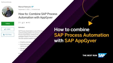 pierre col on linkedin how to combine sap process automation with