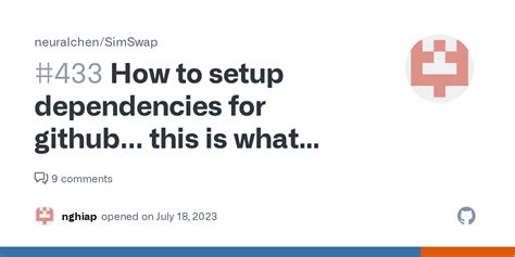 How To Setup Dependencies For Github This Is What Worked For Me On Issue