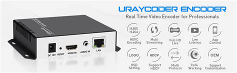 uraycoder hevc h 265 h 264 live hdmi video encoder hd video