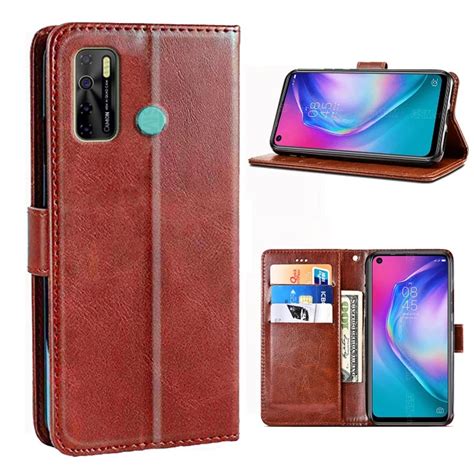เคสโทรศัพท์หนัง Pu แบบฝาพับ พร้อมช่องใส่บัตร สําหรับ Tecno Spark 6 Go Pro 4 Lite Pop 3 Plus