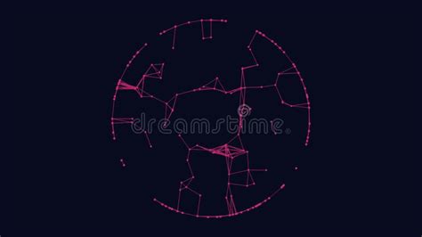 Symmetric Geometric Design With Central Dot And Radiating Lines Stock Video Video Of