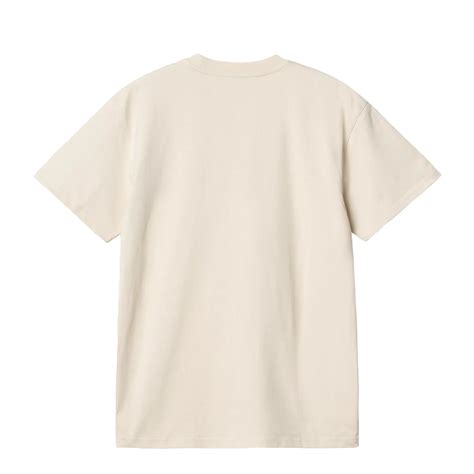 Carhartt Wip Ss American Script T Shirt Natural The Sporting Lodge