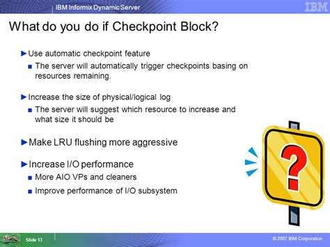 © 2007 Ibm Corporation Ibm Informix Dynamic Server Cheetah Agile