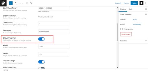 How Meeting Registration Works In Jitsi Meet Wppool