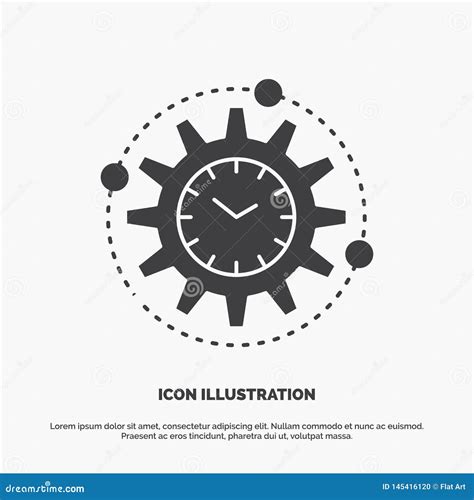 Efficiency Management Processing Productivity Project Icon Glyph