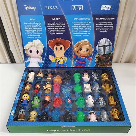 Woolworths Disney Ooshies Set In Collectors Cases Used Very Good