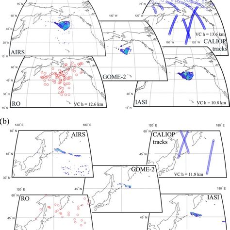 Example Of Data Use And Data Collocation A Kasatochi Cloud On 9