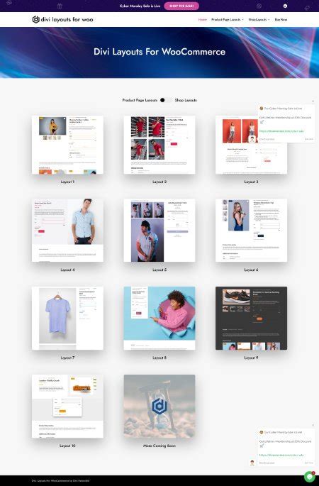 Woocommerce Layouts For Divi Layout Pack From Divi Extended
