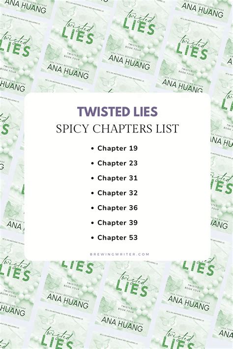 Best 11 Twisted Lies Spicy Chapters Spice Level And Romance Tropes