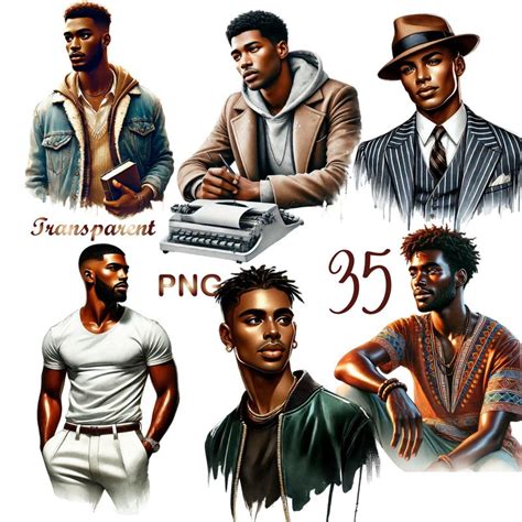 Stylish Men Clipart Etsy