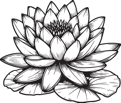 Lily Pad Water Lily Drawing Simple Lily Pad Drawing Simple Easy Water