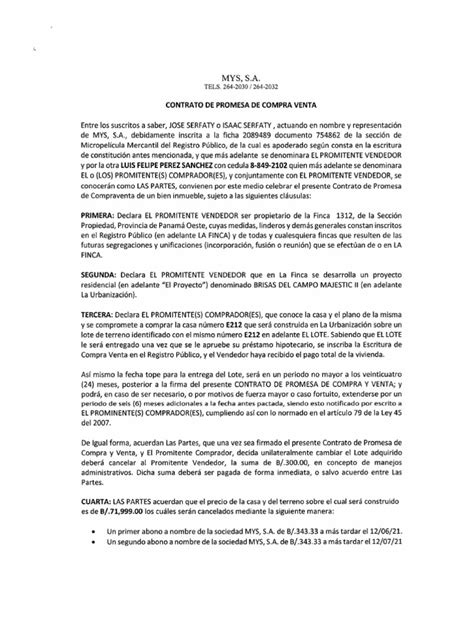 Brisas Del Campo Majestic Lote E212 Firmado Pdf