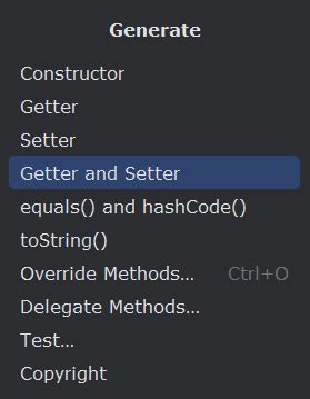 JAVA getter와 setter