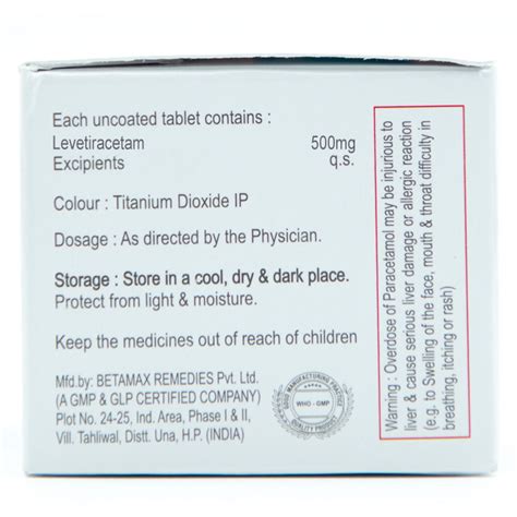 Suprameds Levicyn Tablet Neurology Tablets Prescription Medicines Online