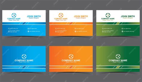 Premium Vector Corporate Business Name Card Print Ready Template