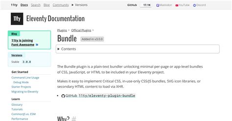 Bundle — Eleventy