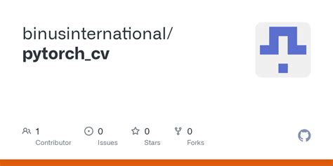 Github Binusinternational Pytorch Cv