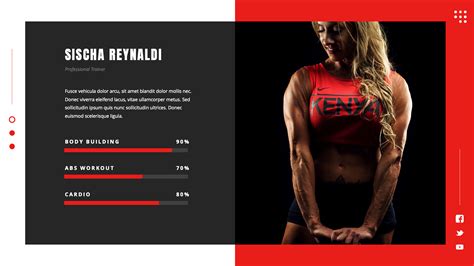 Shapes Gym And Bodybuilding Powerpoint Template Presentation Templates