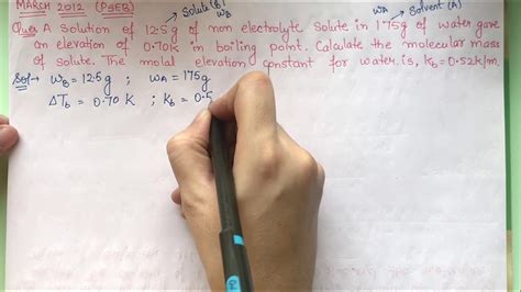 Class Chapter Solutions Previous Year Solved Numerical March PSEB YouTube