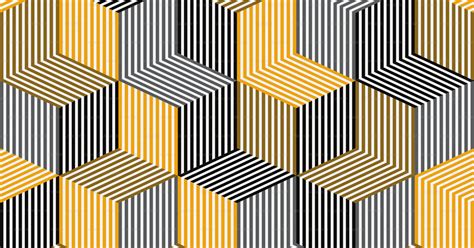3d Dimensional Lined Cubes Seamless Pattern Geometric Endless Texture With Lines And Boxes