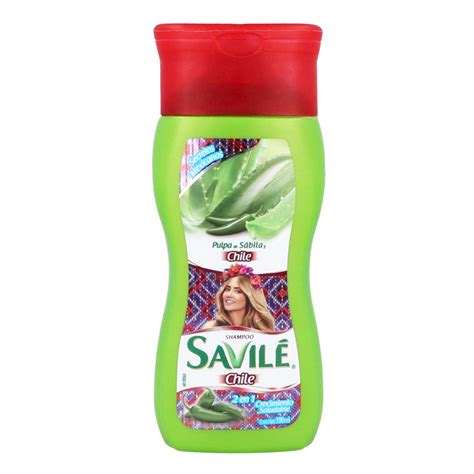 Shampoo Savile 2en1 Chile Crecimiento 180 Mll Basicos